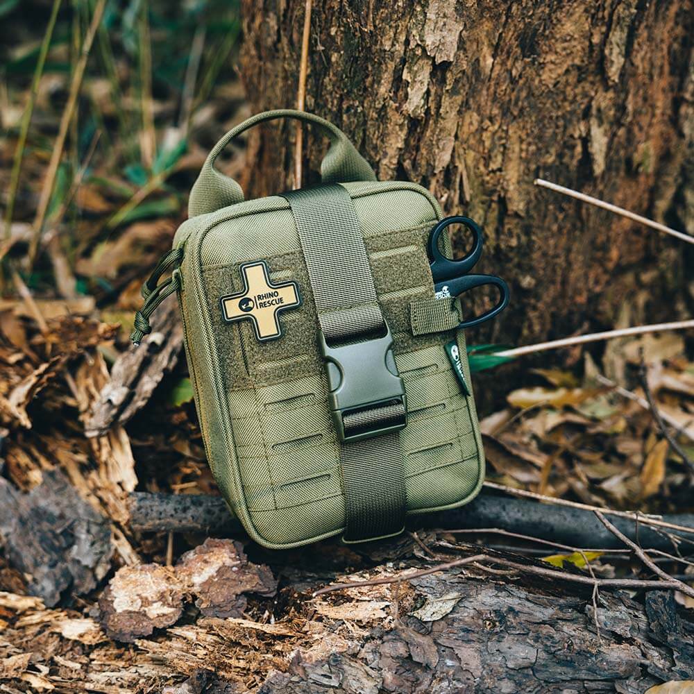 Tactical IFAK Pouch with 21 Essential Items-First Aid Kit|RhinoRescue